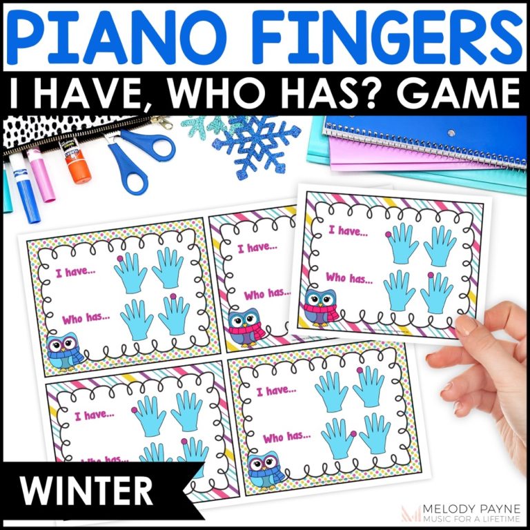 I Have, Who Has? Bundle of 10 Printable Music Games for Piano Lessons ...