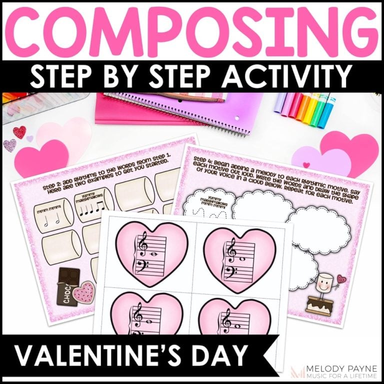 Valentine's Day Composing - Guided Music Composition Activity with S ...
