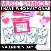 Valentine's Day Music Worksheets - Notes, Music Symbols, Rhythms, and ...