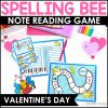 Valentine's Day Music Spelling Bee Game for Piano Lessons - Treble ...