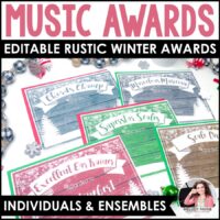 24 Printable Editable Music Awards Certificates for Piano Recitals and ...