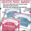 24 Printable Editable Music Awards Certificates for Piano Recitals and ...