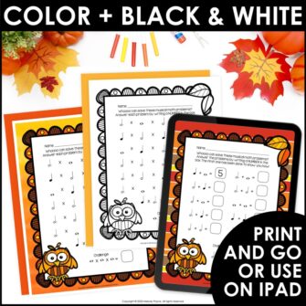 Fall Music Math Rhythm Worksheets for Piano & Music Class - Music Math ...