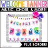 Music Classroom Decor Bundle - Boho Watercolor Symbols, Solfege, Rules ...