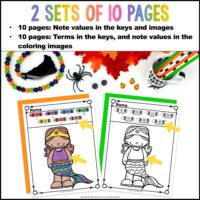 Halloween Music BOOM™ Cards - Beginning Piano Lessons Middle C Position ...