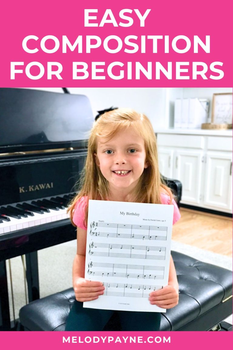 Easy Composition Activity for Beginning Piano Students - Melody Payne ...