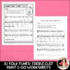 Folk Songs - Name That Tune Treble and Bass Clef Note Naming Music ...