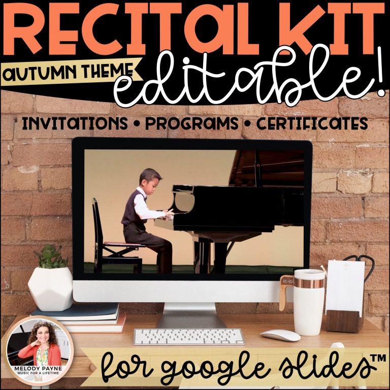 How to Create Professional Recital Programs - The Easy Way! - Melody ...