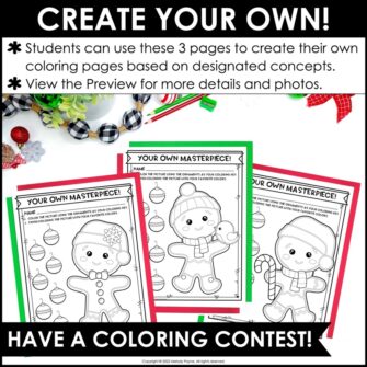Christmas Music Coloring Pages - Gingerbread Cookies - Notes, Rhythms ...