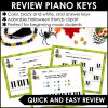 Piano Keyboard Music Worksheets & Activities - Halloween Piano Keys Are ...