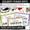 Piano Keyboard Music Worksheets & Activities - Halloween Piano Keys Are ...