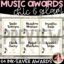 24 Printable Editable Music Awards Certificates for Piano Recitals and ...
