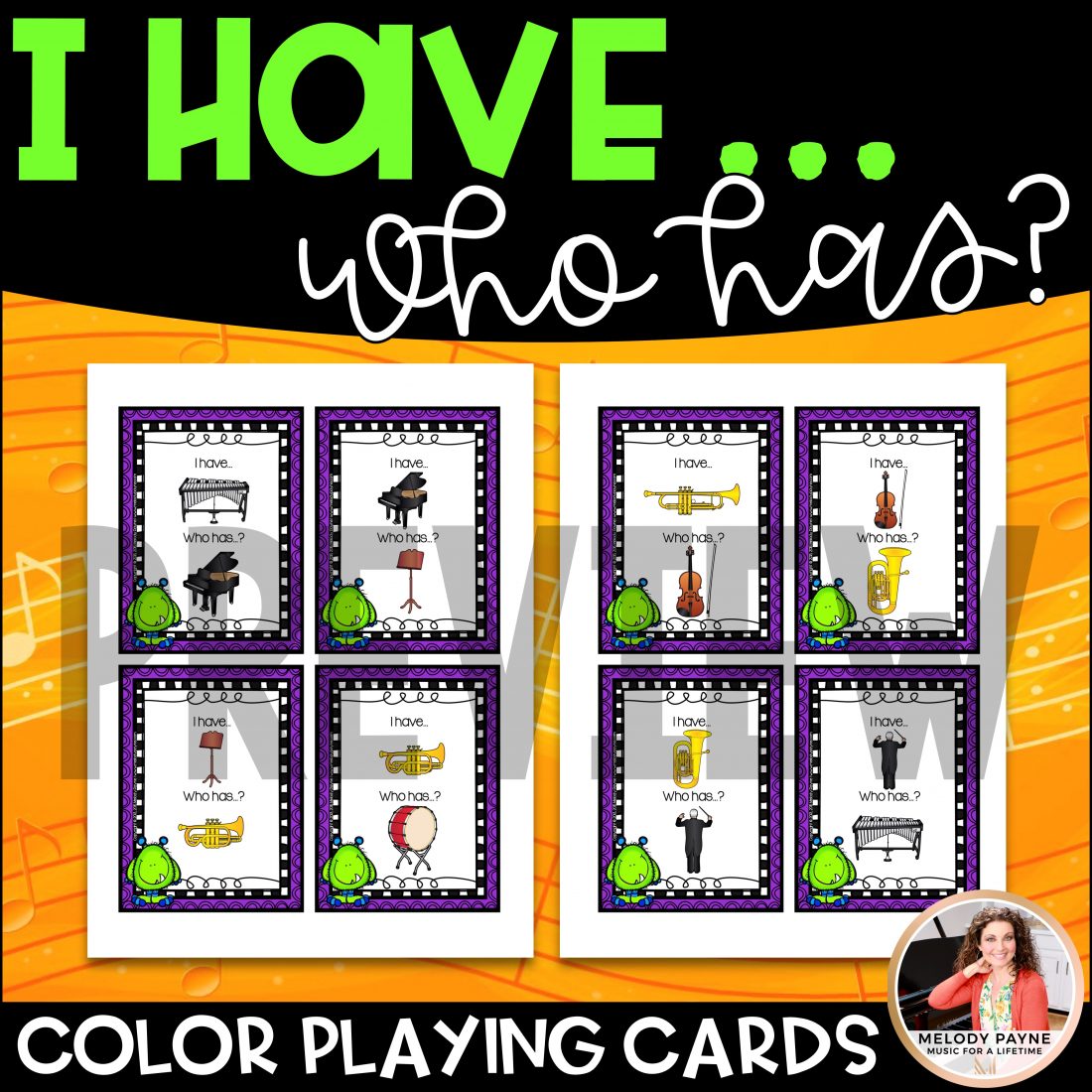 I Have, Who Has? Bundle of 10 Printable Music Games for Piano Lessons ...