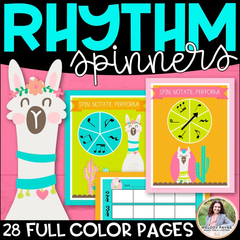 Llama Rhythm Spinners Composition Activity - Spin A Rhythm, Notate ...