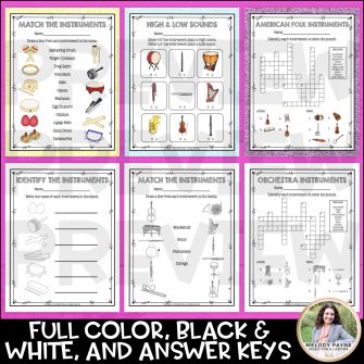 Fall Autumn Music Math Rhythm Worksheets - Music Math is a Hoot ...