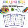 Staff Wars Music Notes Worksheets - Treble, Bass, Alto Clef Note Naming ...