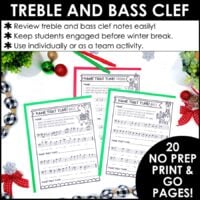 Treble Clef Ledger Lines Game - Feed the Music Monster Sight-Reading ...
