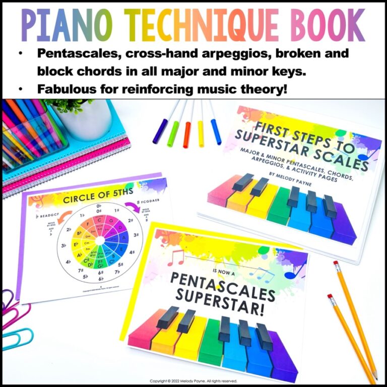 First Steps to Superstar Scales Piano Technique Book for Beginners ...