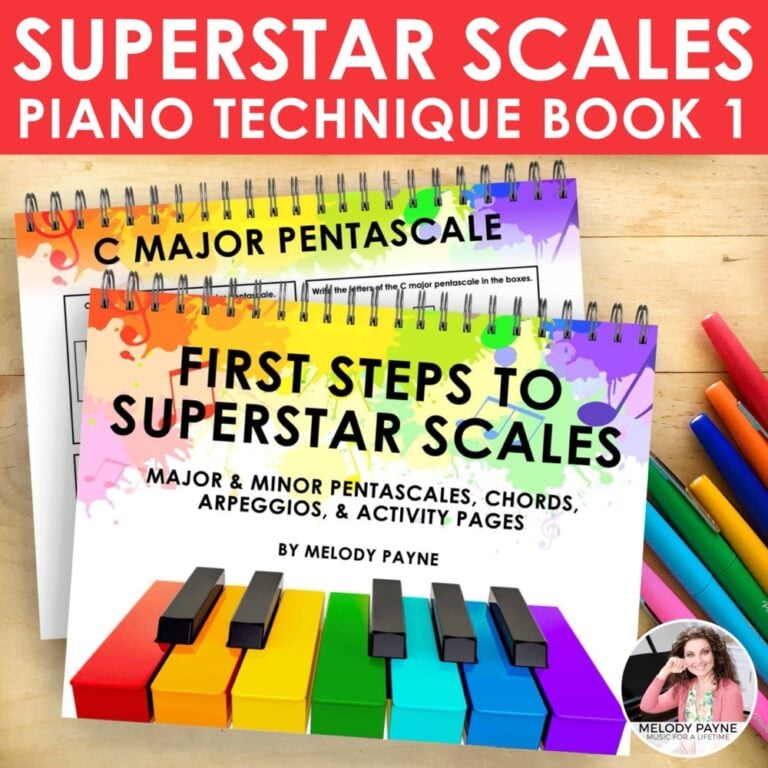 First Steps to Superstar Scales Piano Technique Book for Beginners ...