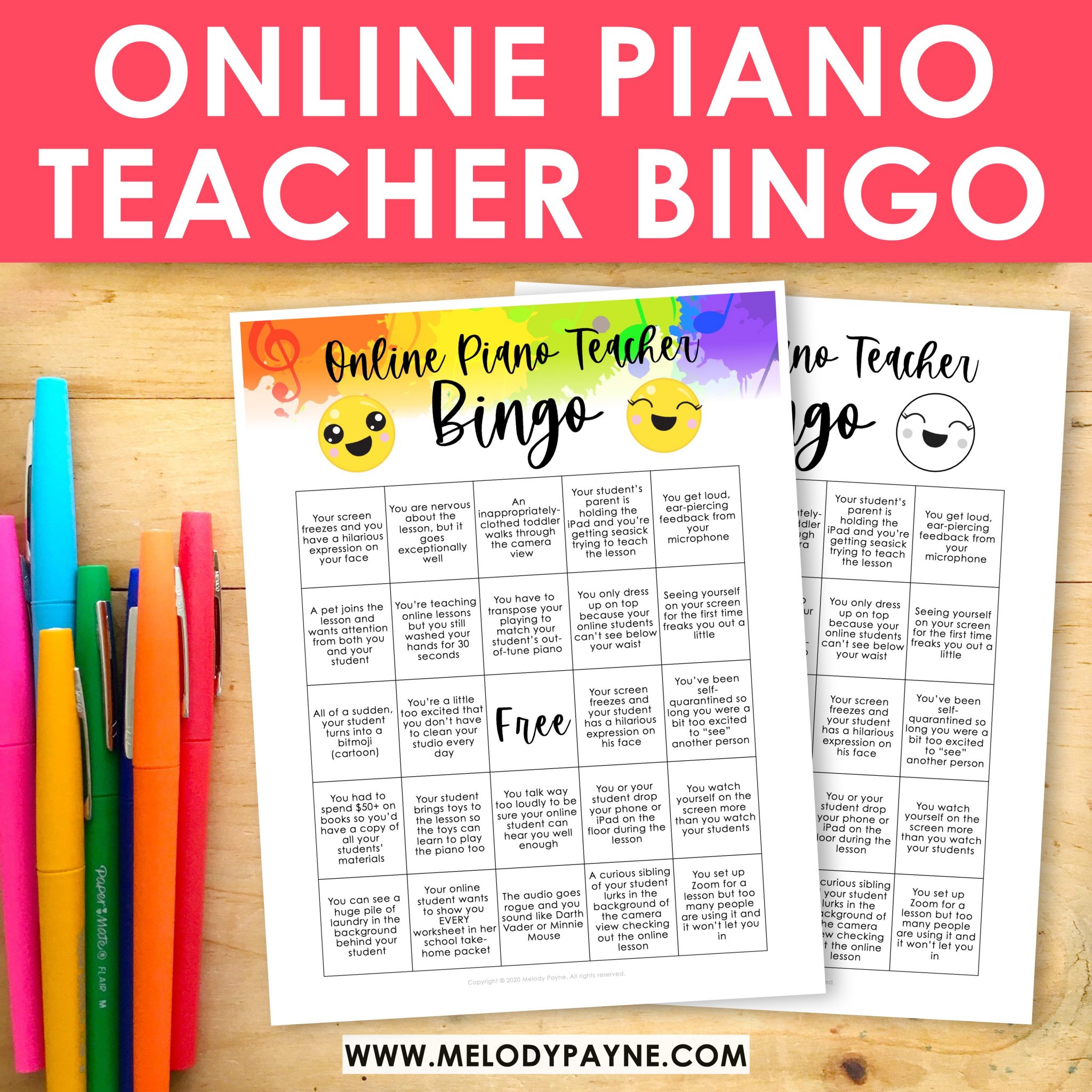 Summer Piano Practice Charts for Music & Piano Lessons - Piano Key ...
