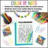 Spring Color by Note Music Coloring Pages - Treble Clef & Bass Clef ...