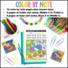 Spring Color by Note Music Coloring Pages - Treble Clef & Bass Clef ...