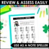 Music Worksheets for St. Patrick's Day - Note Ninjas Treble, Bass ...