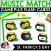 St. Patrick's Day Music Activities - Music Symbols Matching Game ...