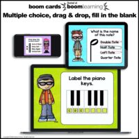 Beginning Piano Music Boom™ Cards Primer Level Piano Lessons 1A - Notes ...
