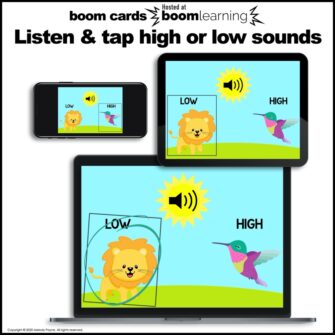 High and Low Sounds Ear Training and Aural Skills Beginning Piano Boom ...