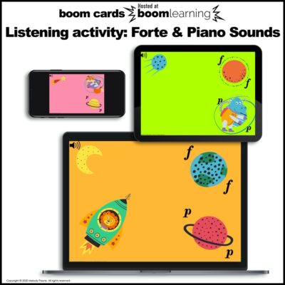 Ear Training Music BOOM™ Cards - Forte and Piano - Dynamics in Outer ...