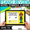 Beginning Piano Music Boom™ Cards Primer Level Piano Lessons 1A - Notes ...