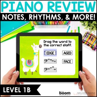 Music BOOM™ Cards for Piano - Line Notes and Space Notes on the Grand ...