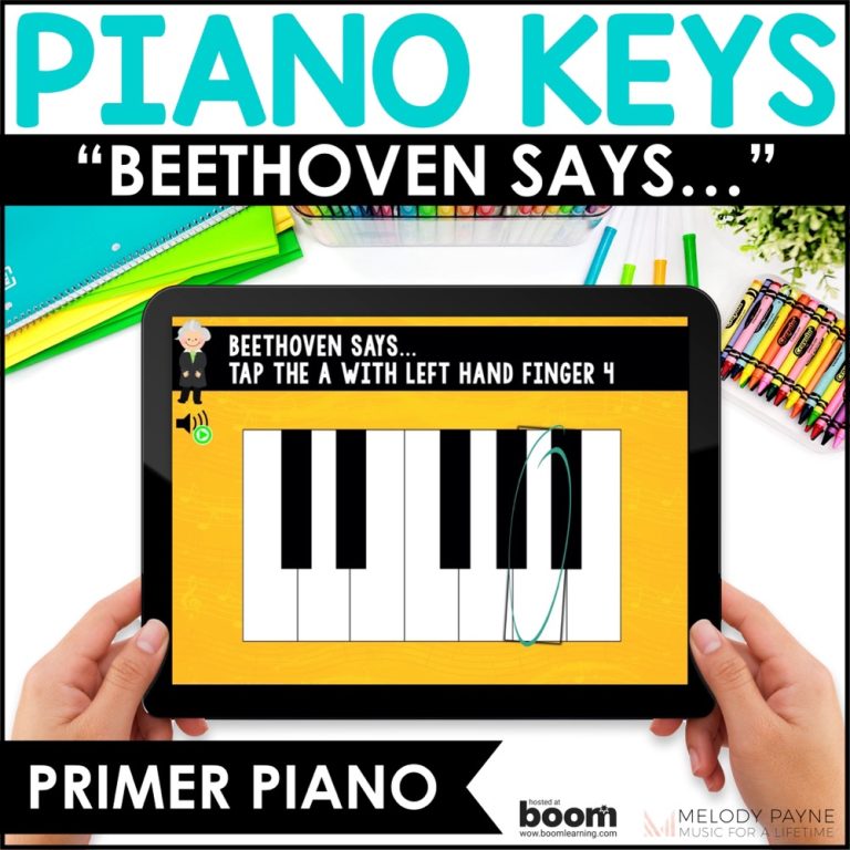 Piano Keyboard Music BOOM™ Cards - Naming White Piano Keys Outer Space ...