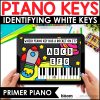 Piano Keyboard Music BOOM™ Cards - Naming White Piano Keys Outer Space ...