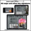 Halloween Music BOOM™ Cards - Grand Staff Major & Minor Key Signatures ...