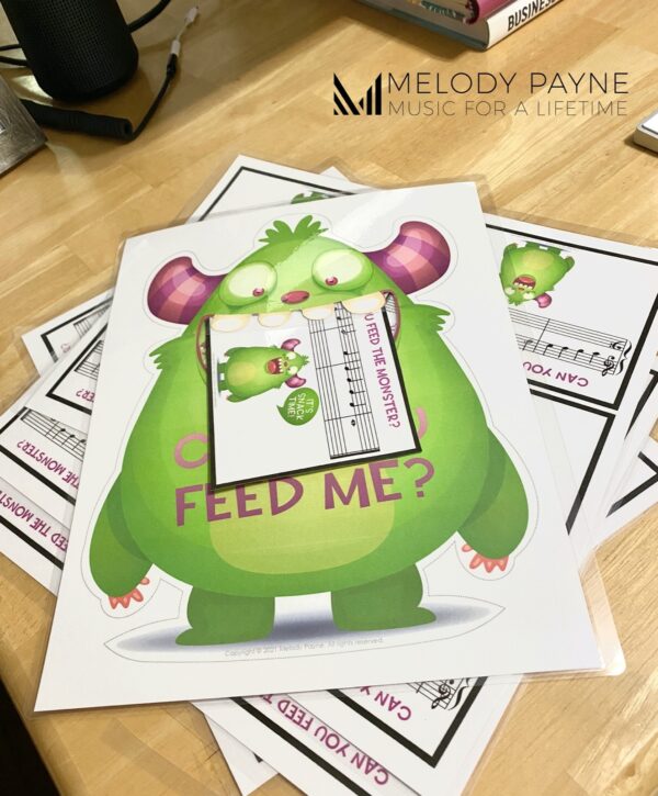 Feed the Music Monster Sight-Reading and Ear Training Game for Piano ...