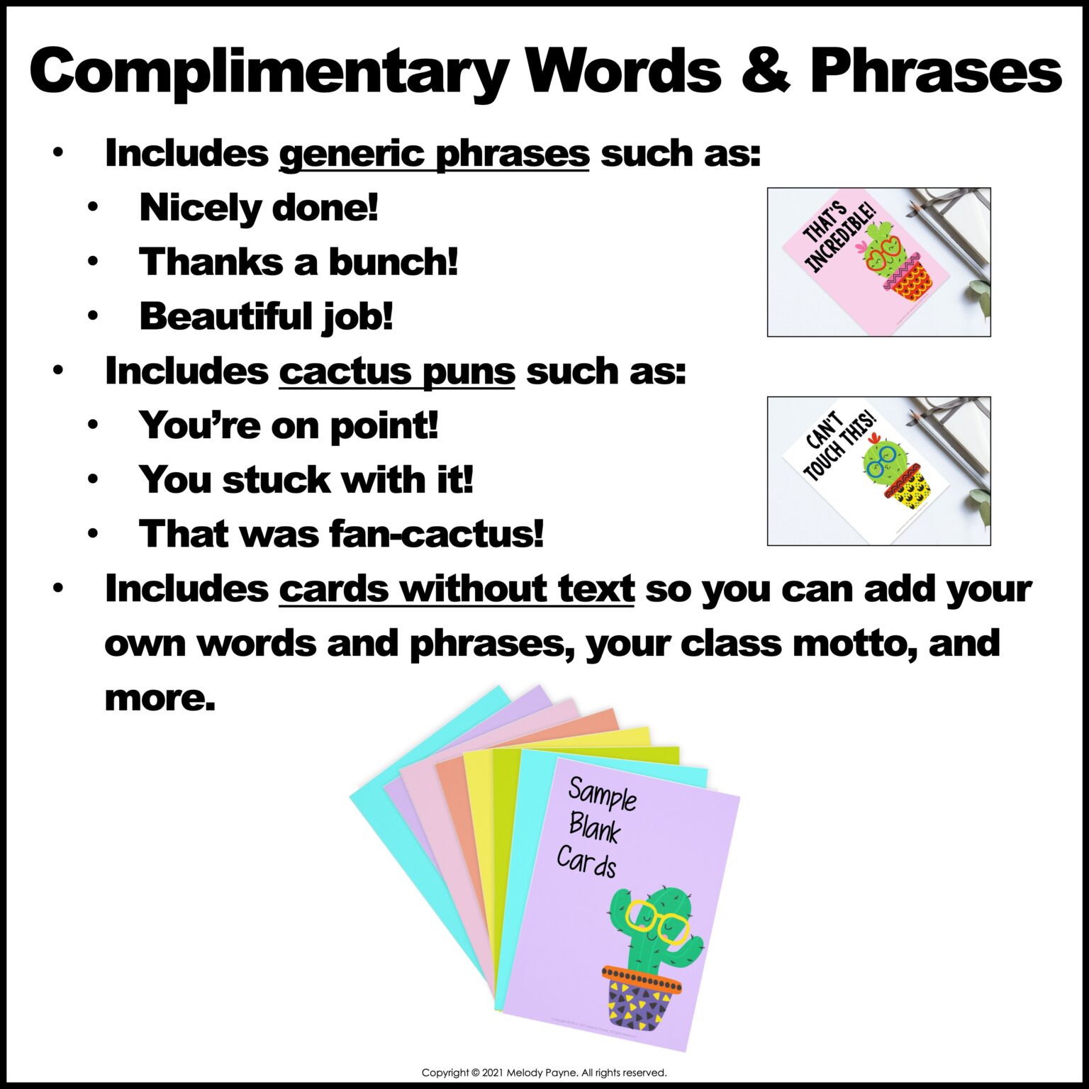 Positive Kudos Cards - Compliment, Encourage, Reward, Praise, & Commend ...