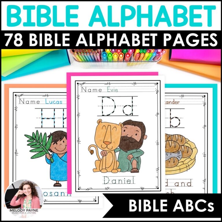128 Bible Coloring Pages for Kids - Bible Characters, ABCs, Verses ...