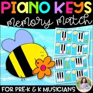 Piano Key Spelling Bee Game for Beginning Piano Lessons - Melody Payne ...