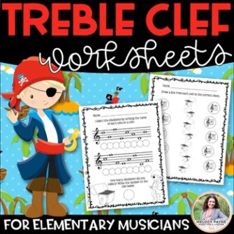 Treble Clef Notes Music Worksheets - Note Naming & Note Reading ...