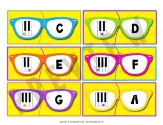 White Piano Keys Puzzles - Summer Music Matching Game - Beginning Piano ...