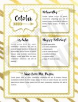 Editable Classroom Newsletter Templates - Chic & Glam Weekly and ...