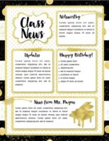 Editable Music Newsletter Templates - Chic & Glam Monthly and Weekly ...