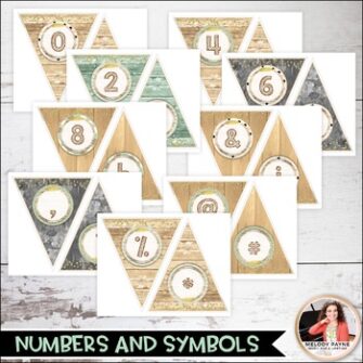 Build Your Own Banner - Bulletin Board Letters & Numbers - Farmhouse ...