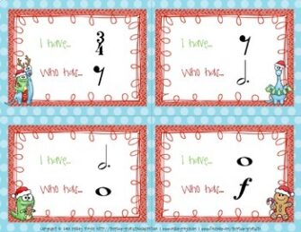 Elementary Music Symbols Christmas Game - I Have Who Has? Holiday Piano ...