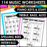 Stellar 114-Page Space Themed Music Worksheets Bundle - Melody Payne ...