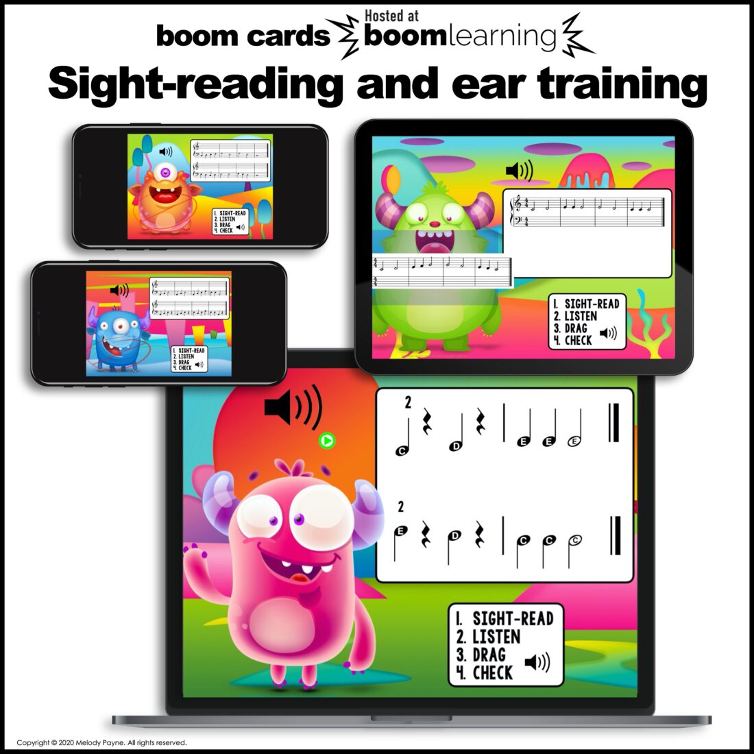Music BOOM™ Cards Sight-Reading & Ear Training Bundle - Feed the Music ...