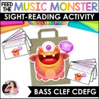 Halloween Music Game: Feed the Pumpkin Sight-Reading in Middle C ...