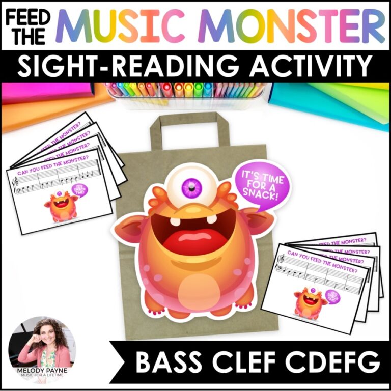 Halloween Music Game: Feed the Pumpkin Sight-Reading in Middle C ...
